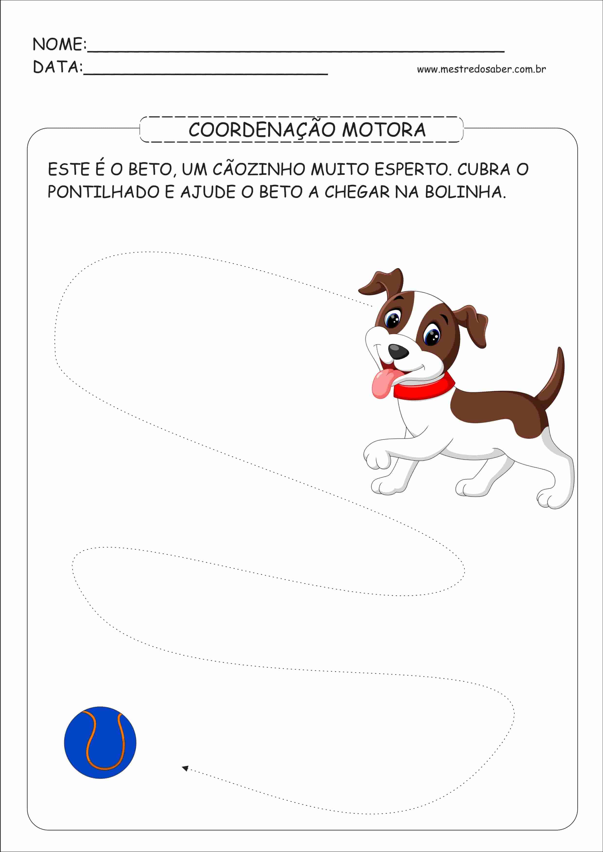 Atividades de Coordenação Motora Fina - Mestre do Saber Atividades de Coordenação Motora Fina - Mestre do Saber