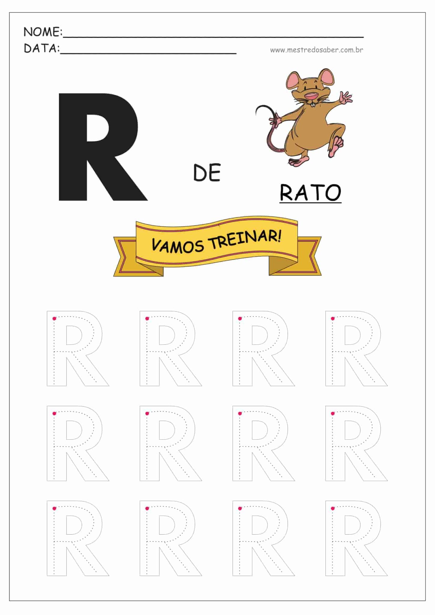 Alfabeto Pontilhado - Alfabetização Mestre do Saber