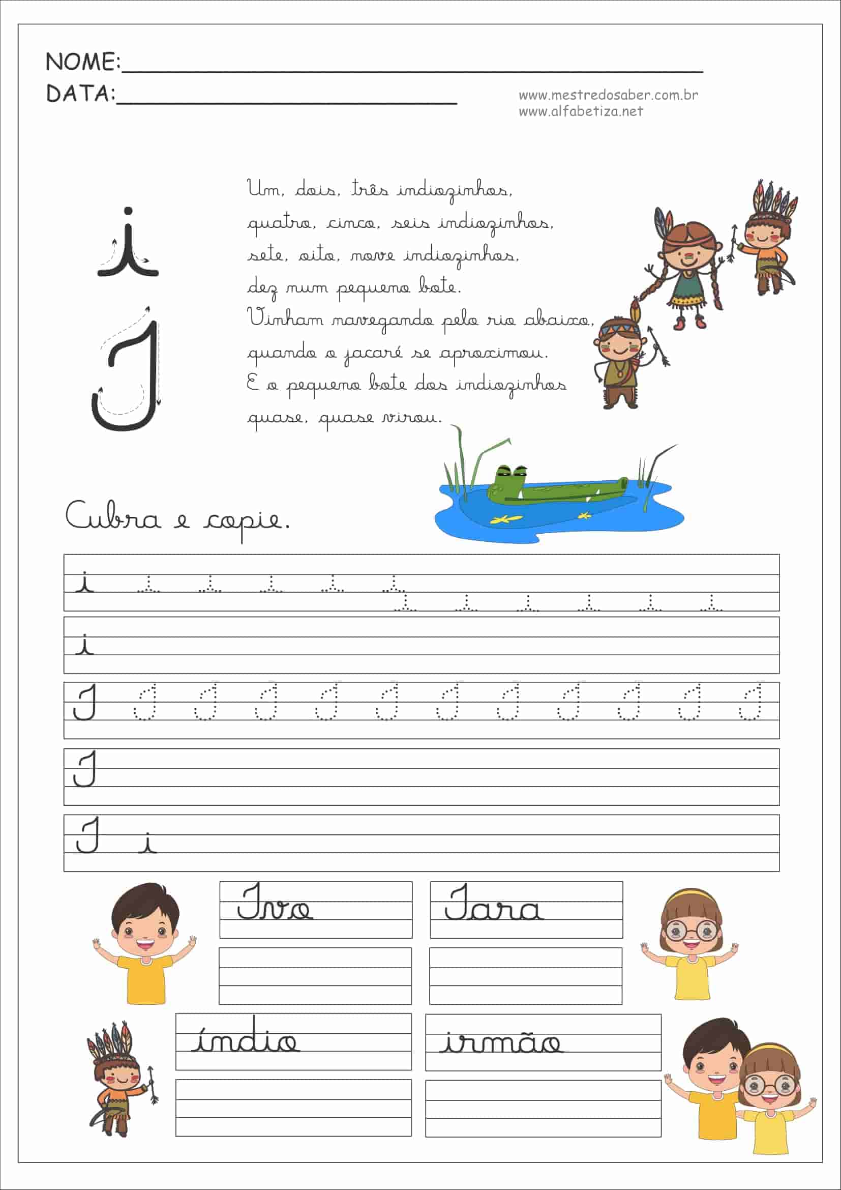 Caligrafia para Imprimir - Mestre do Saber Caligrafia para Imprimir - Mestre do Saber